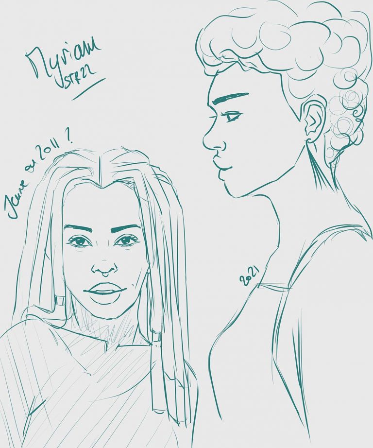 Illustration digitale - Digital painting - Character Design - Illustratrice